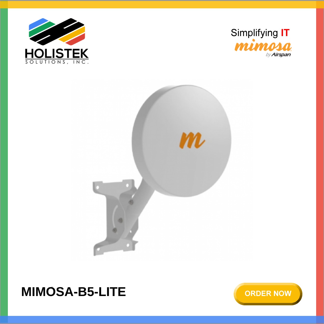 Mimosa 5GHz 750Mbps Capable PTP Backhaul, NA (B5-LITE) | Holistek | Lazada PH