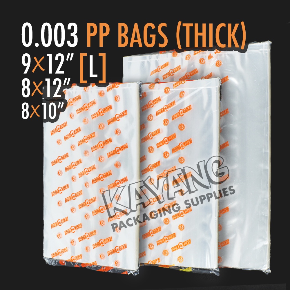 Dura Plas 0.003 Thickness PP Clear Plastic (MAKAPAL) [Large] for ...