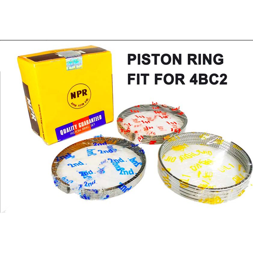 NPR PISTON RING SET FIT FOR ISUZU 4BC2 ENGINE | Lazada PH