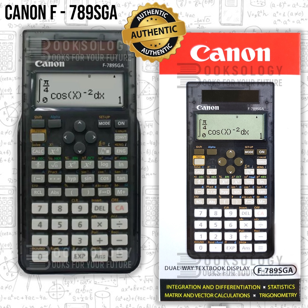 ORIGINAL - CANON F - 789SGA Scientific Calculator TRANSPARENT | Lazada PH
