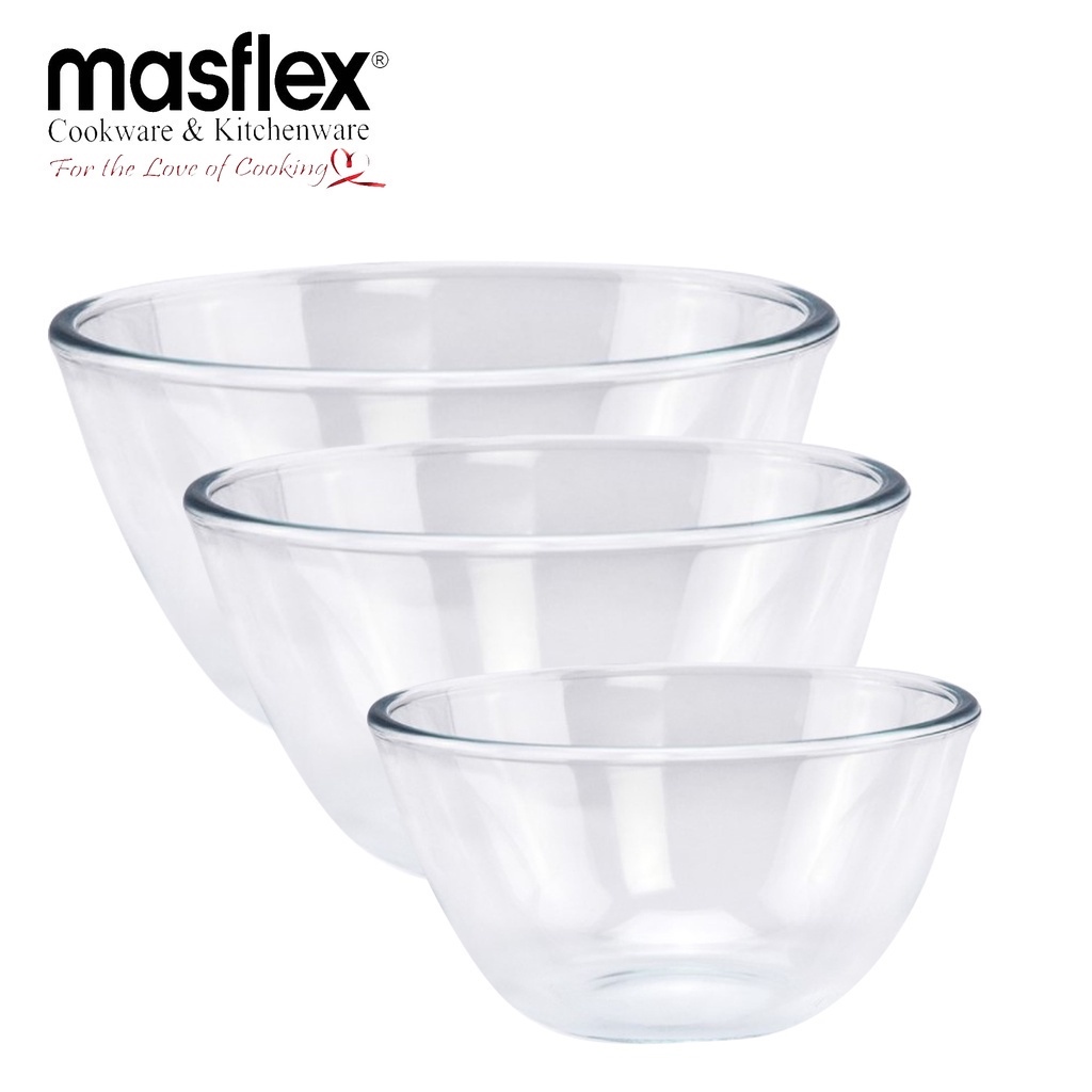 MASFLEX by Winland Borosilicate Glass Mixing Bowl Suitable for ...