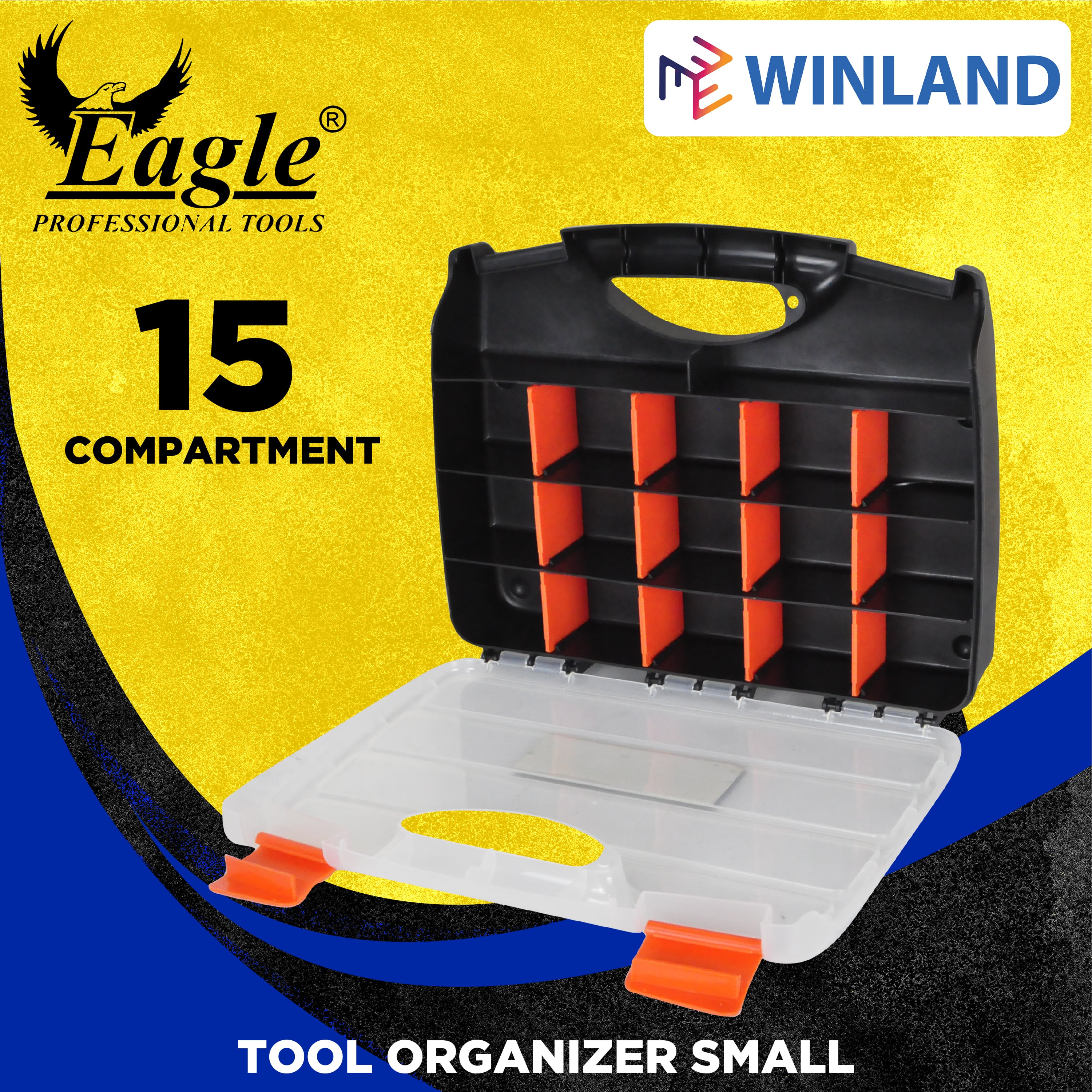 EAGLE TOOLS by Winland Box / Tool Organizer Orange/Black | Lazada PH