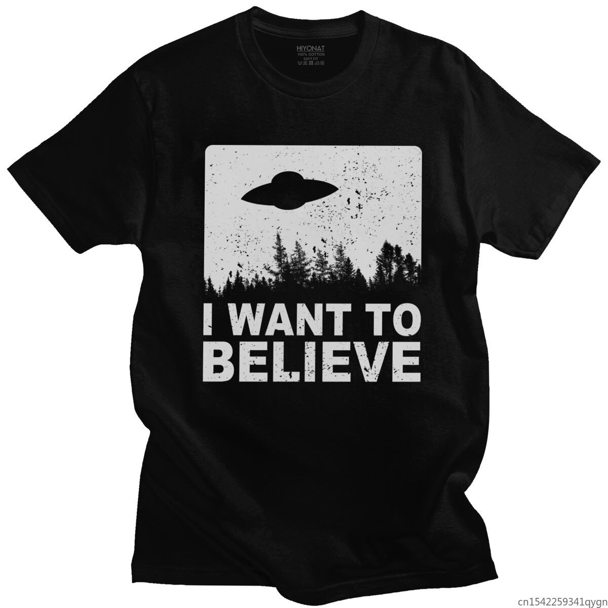 Stylish Male The X Files I Want To Believe Tshirt Short-Sleeve O-neck T ...
