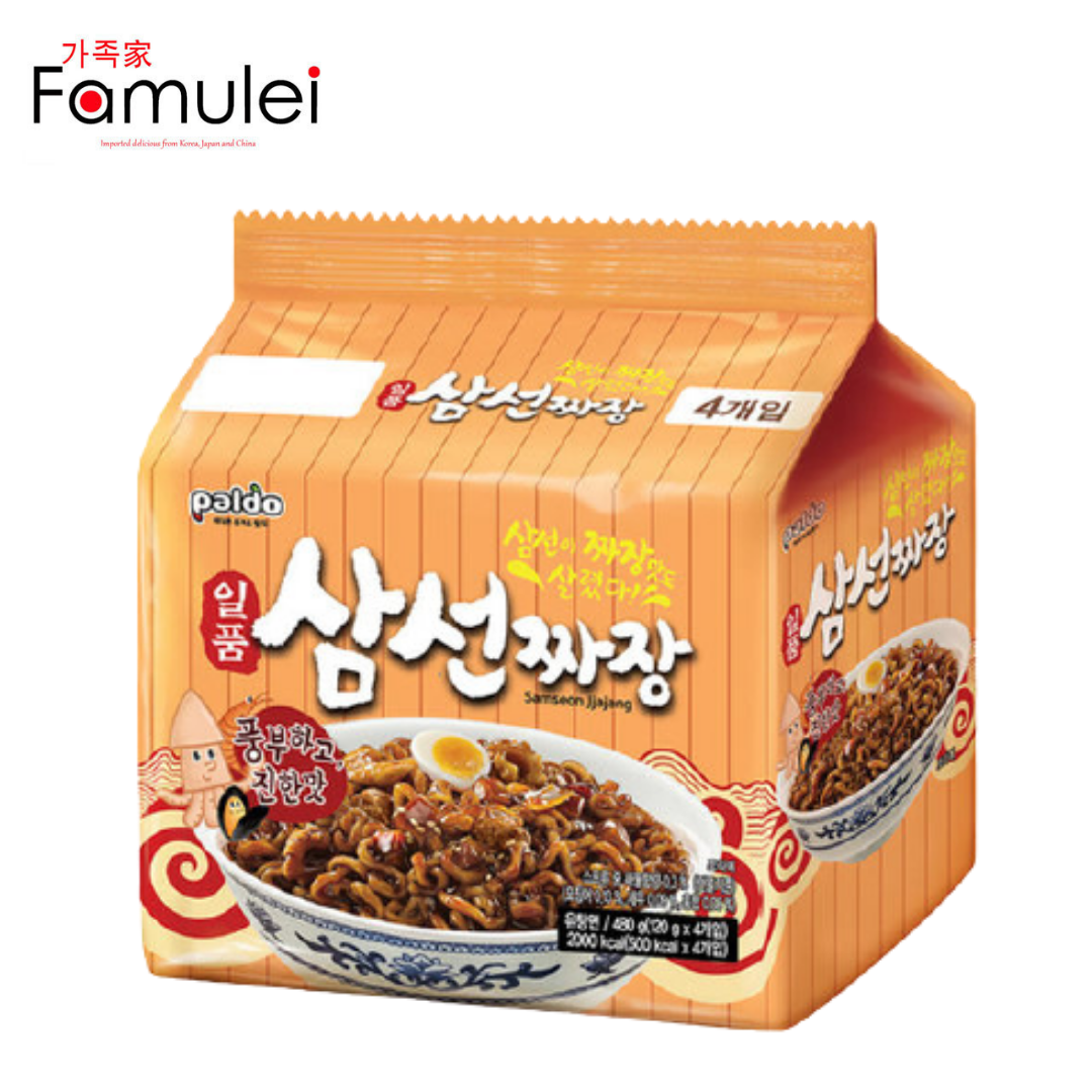 4 Pack Paldo Ilpoom Samseon Jjajang Myeon 120g | Lazada PH