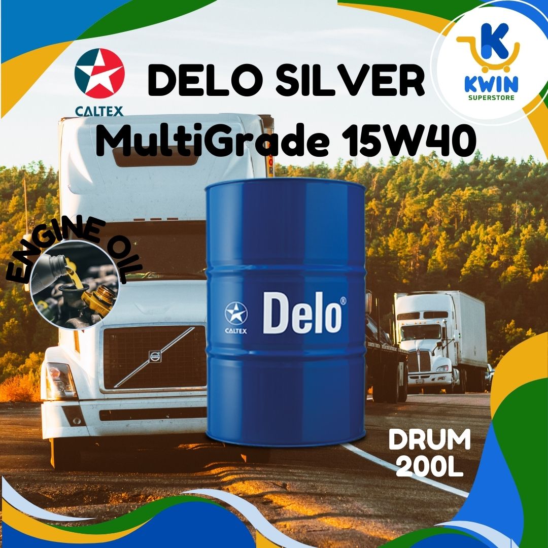 Caltex Delo Silver MG Multigrade Engine Oil SAE 15W40 Drum 200L | Kwin ...