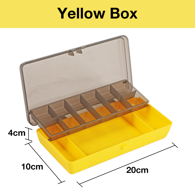 Fishing Lure Bait Tackle Bait Box Double-Layer Plastic Box Waterproof ...
