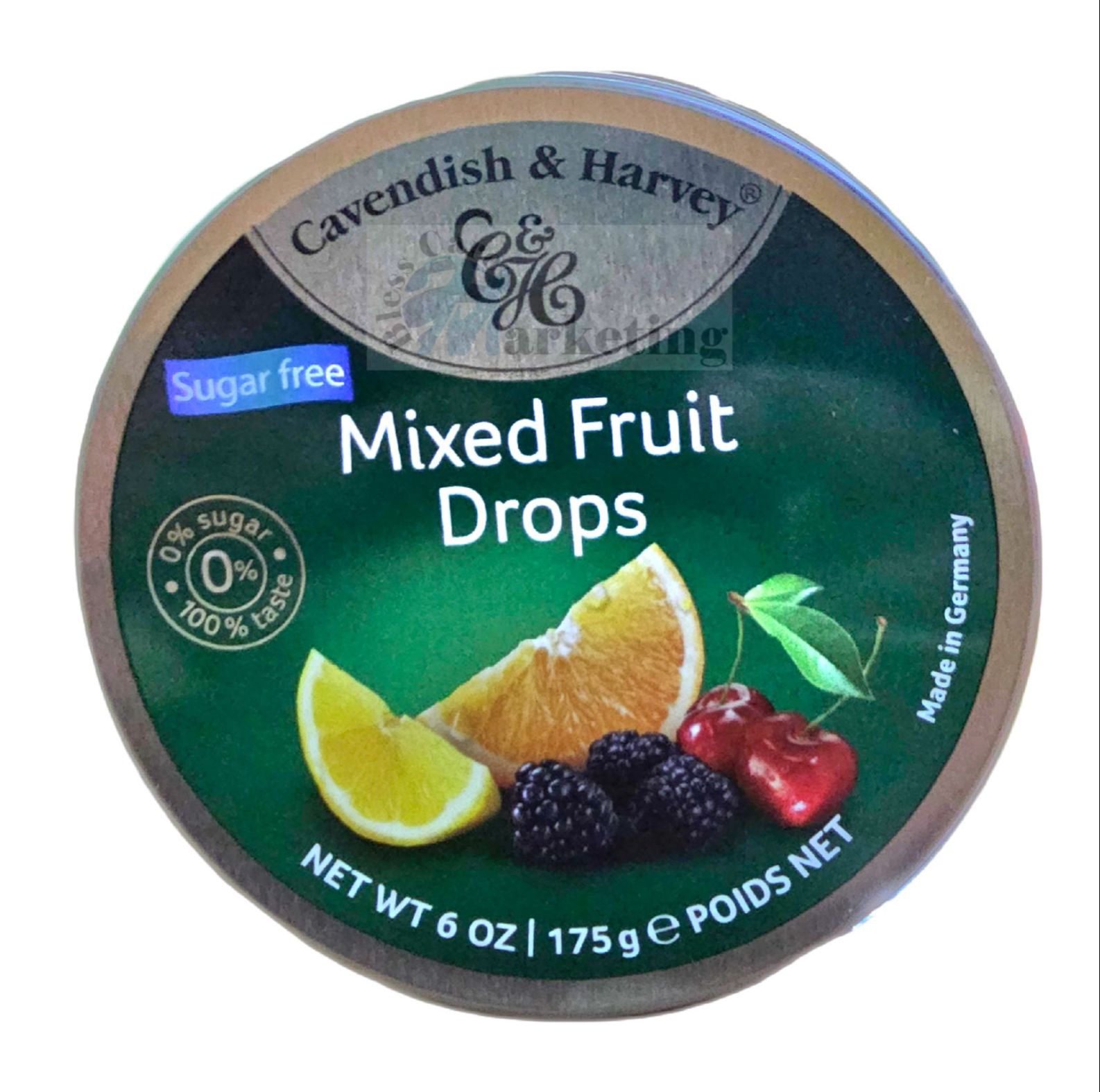 AUTHENTIC CAVENDISH & HARVEY, SUGAR FREE MIXED FRUIT DROPS 100% TASTE ...