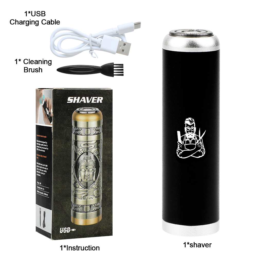 Electric Shaver Mini Beard Razor Rechargeable Hair Trimmer Waterproof ...