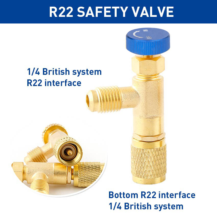 Air Conditioning Plus Fluoride Valve R22 Adapter R22 or R410 Brass ...