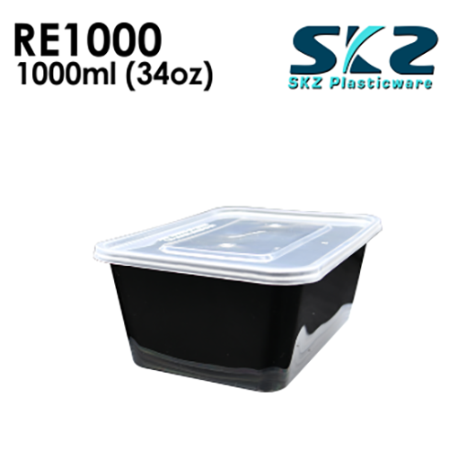 SKZ BLACK CONTAINER RECTANGULAR SERIES RE1000 1000ml ENVIRONMENTAL ...