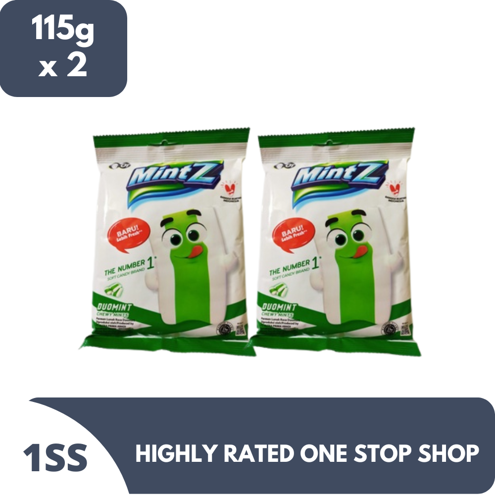MintZ Duomint Fruity Chewy Mints 115g x 2 | Lazada PH