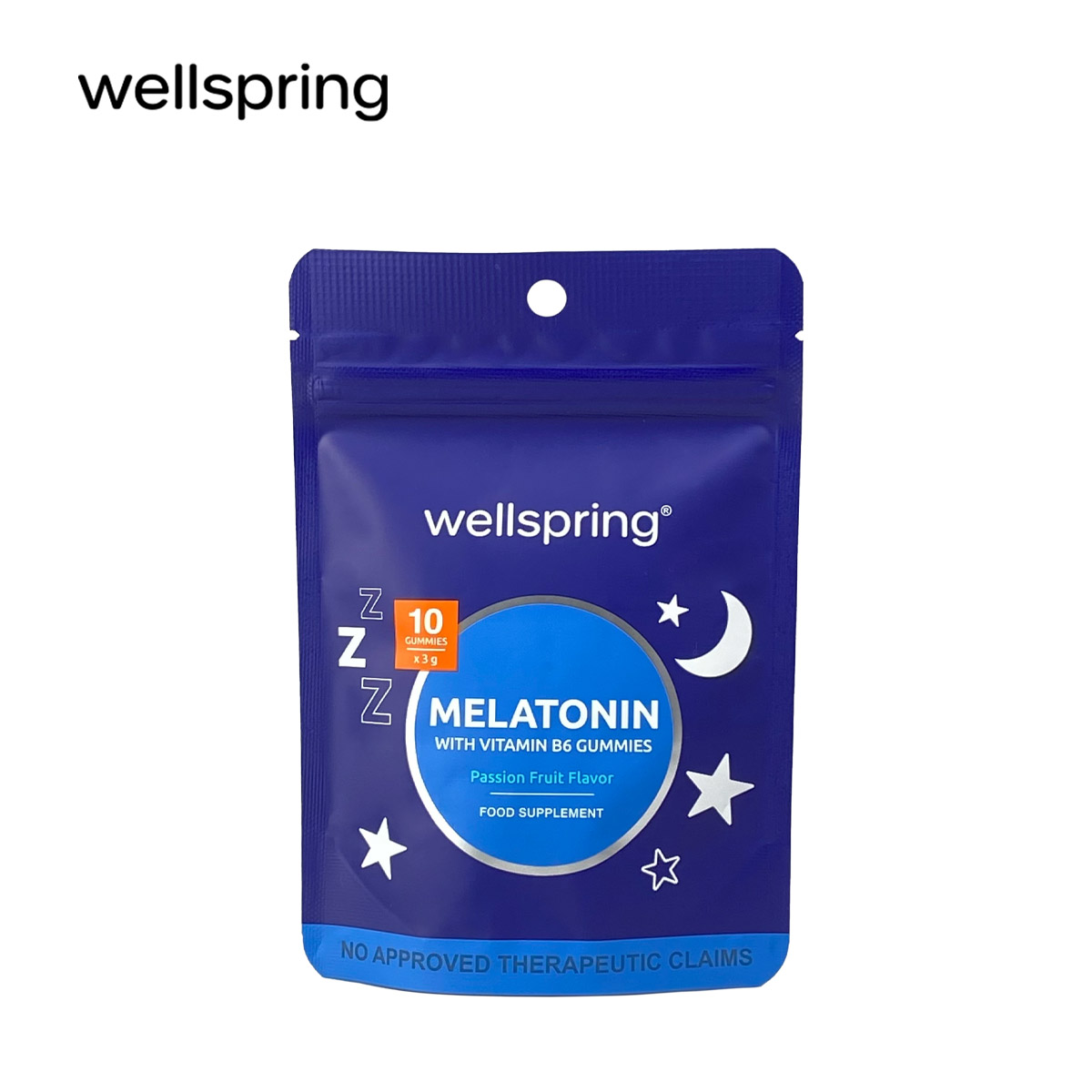 Wellspring 10pc Pouch Melatonin for Sleep With Vitamin B6 and ...