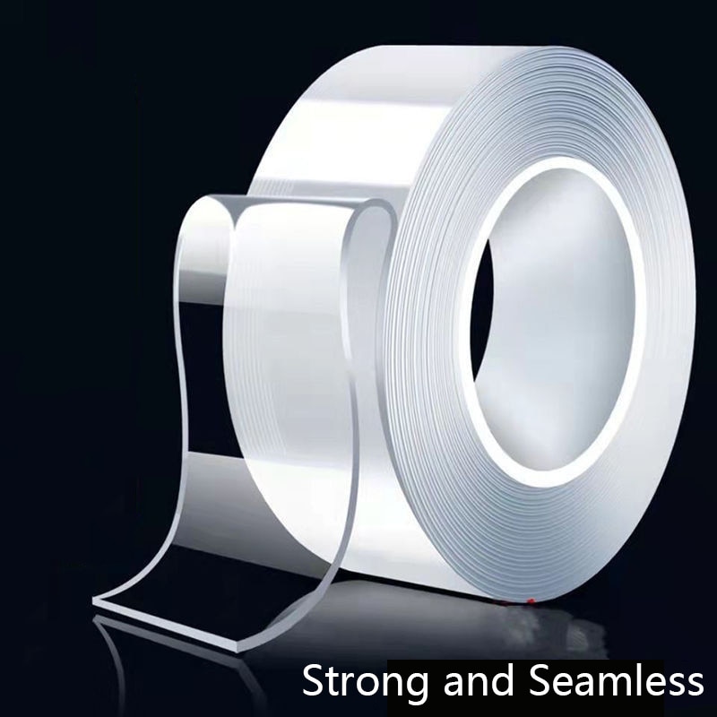 [Same Day Ship] 1M/3M Nano Double Sided Tape Strong Viscosity Waterproof Reusable Multifunction ...