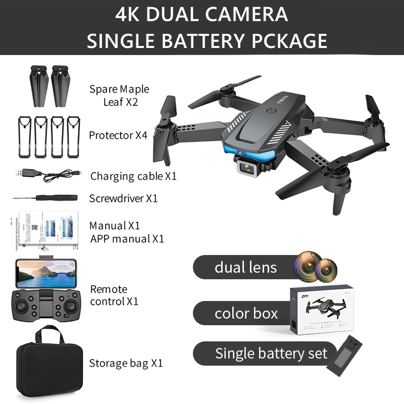 New F185 Pro with Obstacle Avoidance WIFI FPV 4K Camera Foldable RC ...