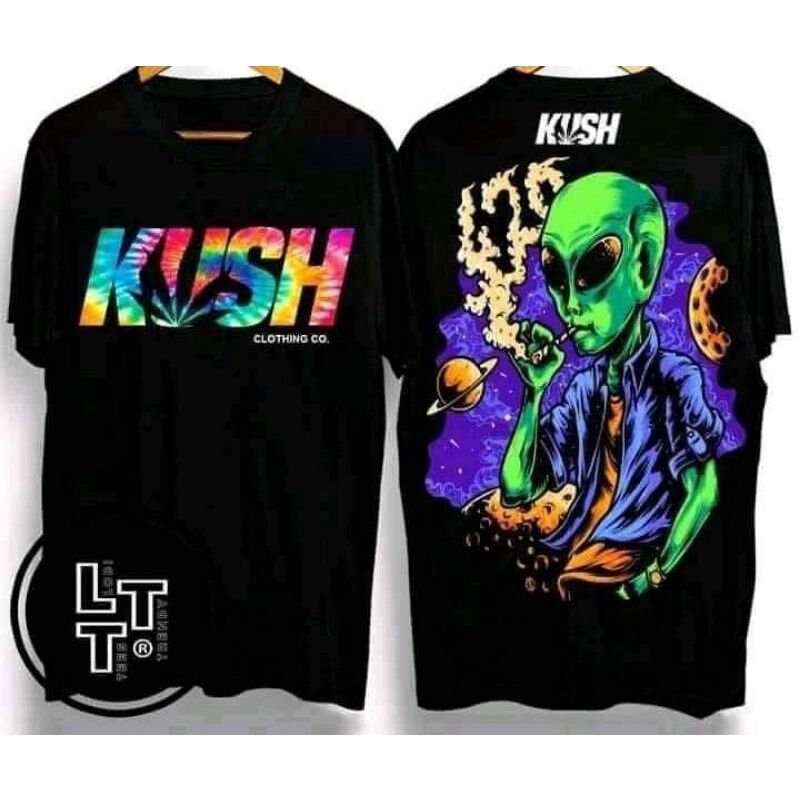 PRINT SIZE MENS KUSH T-SHIRT/ COLORED FRONT&BACK DESIGN | Lazada PH