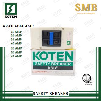 Koten Safety Breaker With Housing Bolt-On KSB 2 Pole | Lazada PH