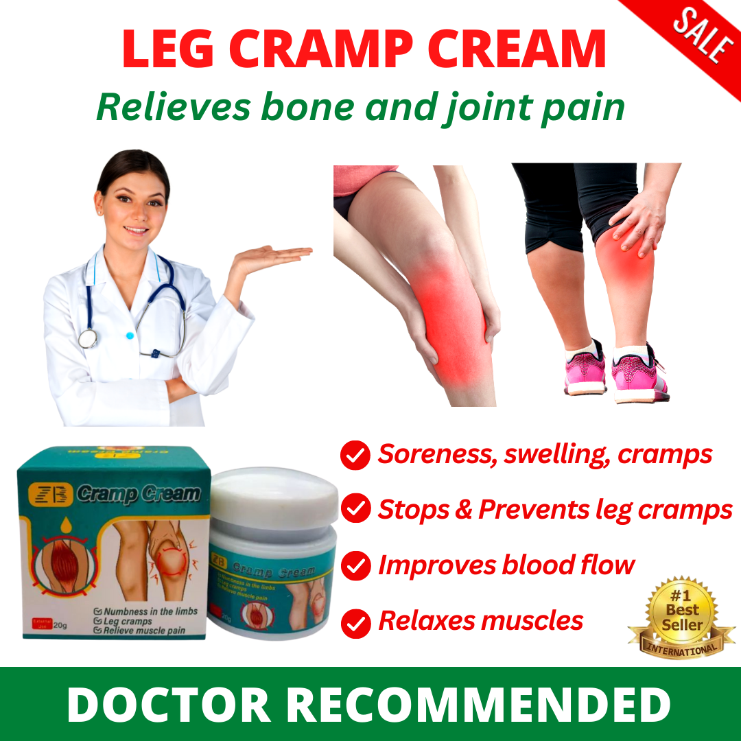 Leg Cramp Cream Relief Ointment soothes nerve and joint Pain, Relieves ...
