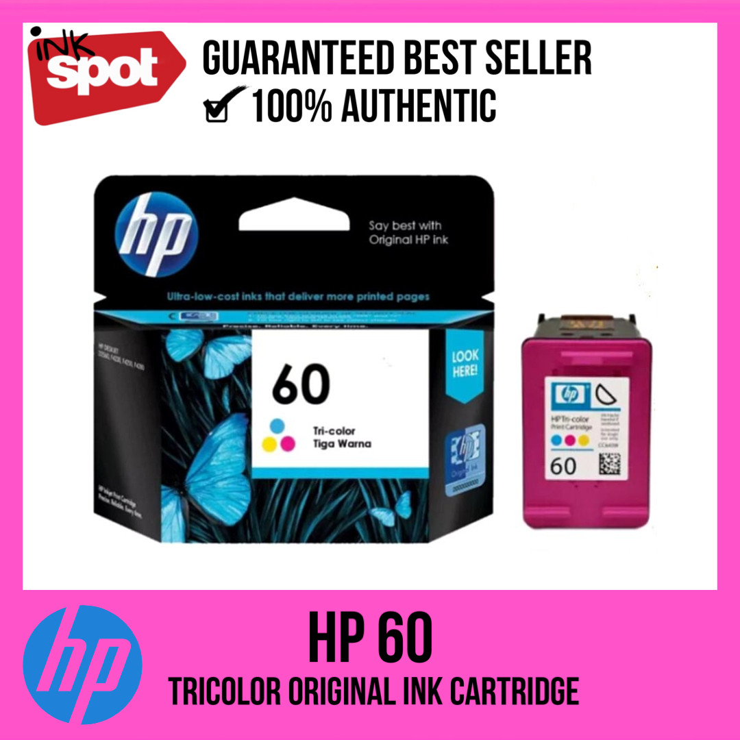 HP 60 Tri-color Original Ink Cartridge (CC643WA) HP60 | Lazada PH