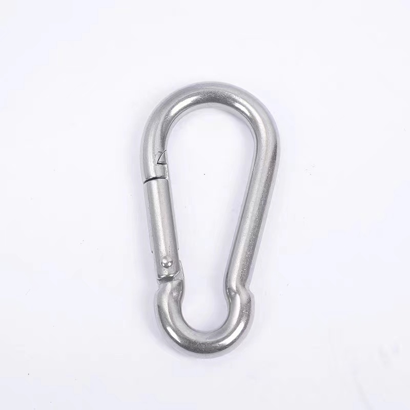 6 -8mm Heavy duty Spring Snap Link Snap Hook Carabiner Metal Lock Snap ...