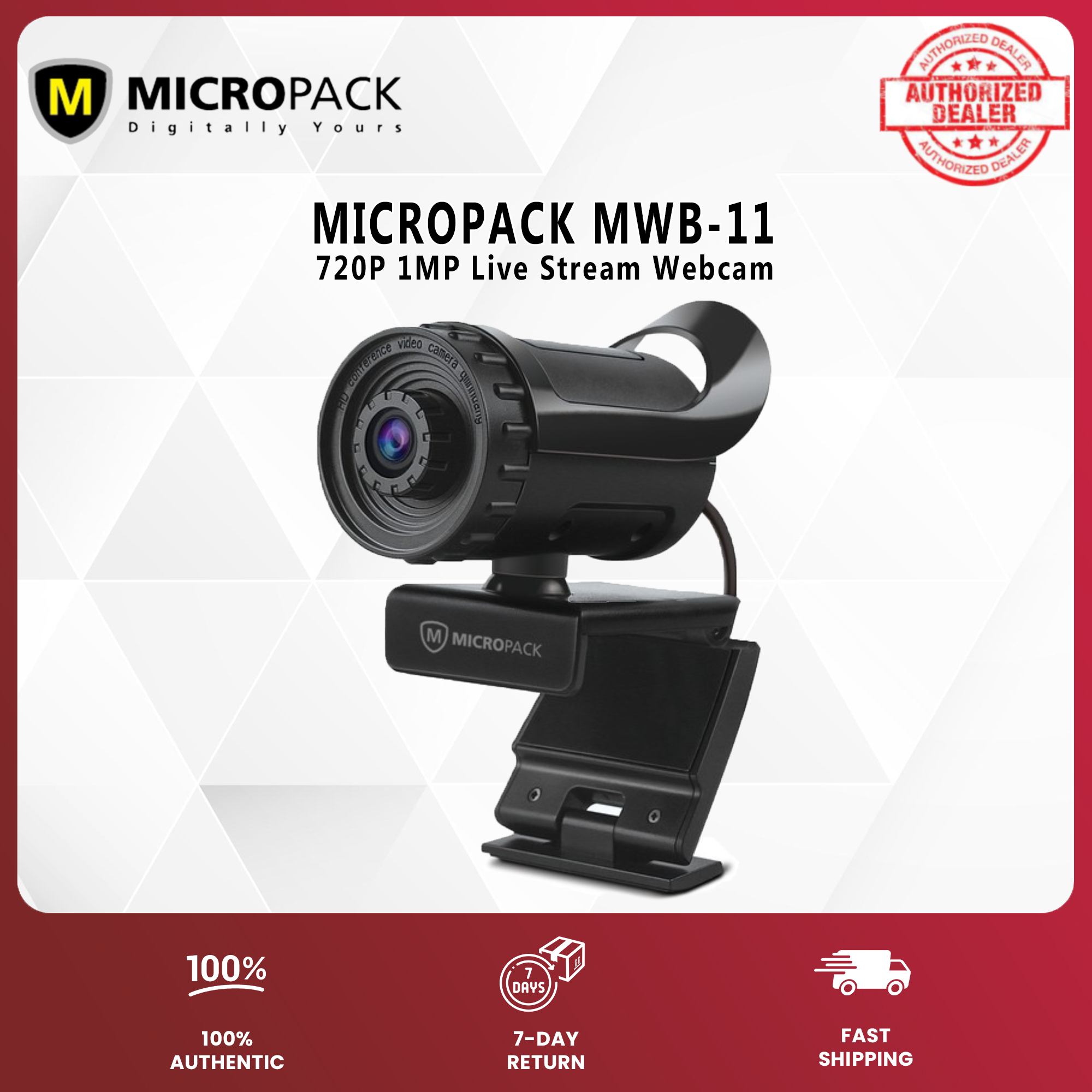 MICROPACK (MWB-11) - 720P 1MP Live Stream Webcam , Camera for PC ...