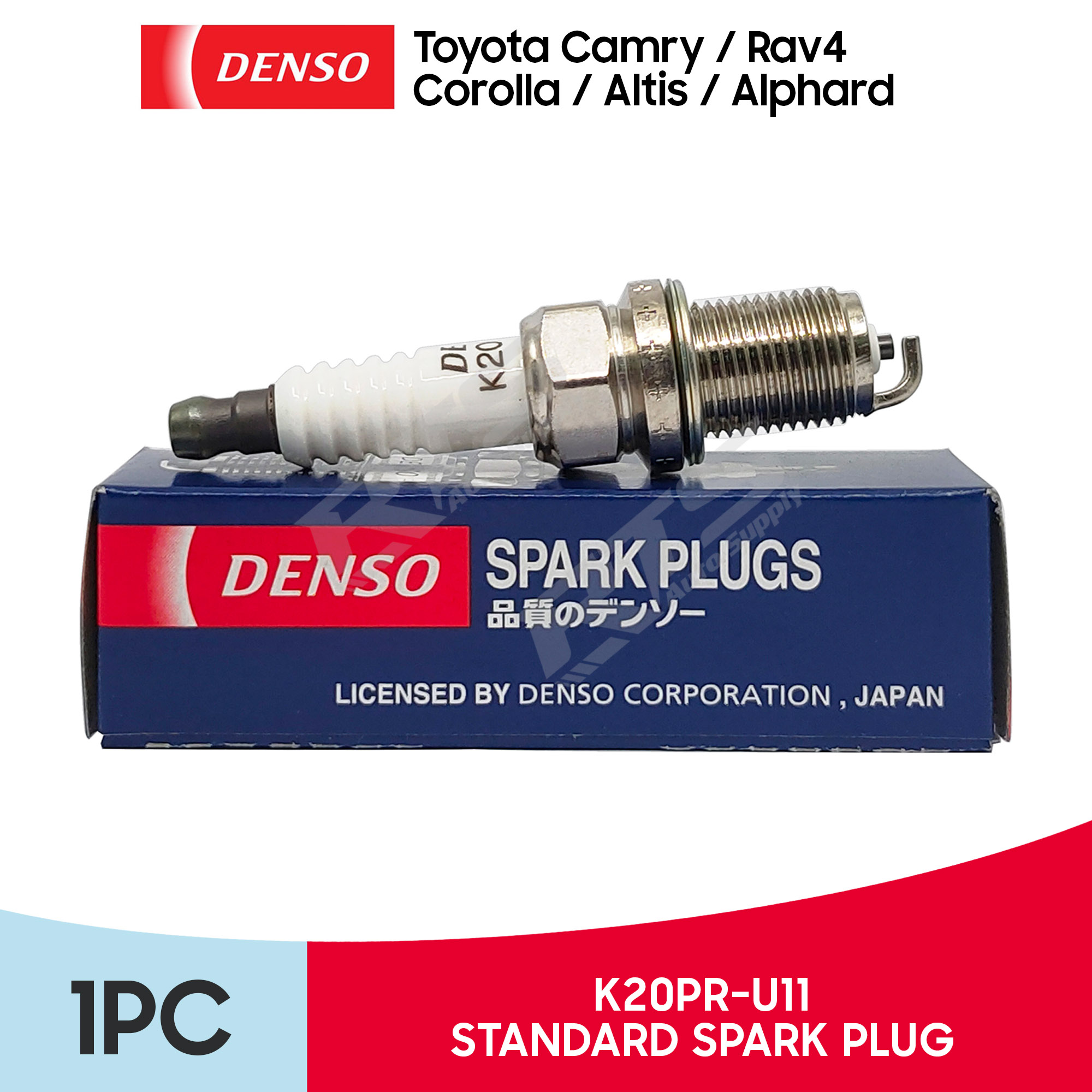 Denso K20PR-U11 Standard Spark plug for Toyota Corolla 1.6 / Altis 1.8 ...
