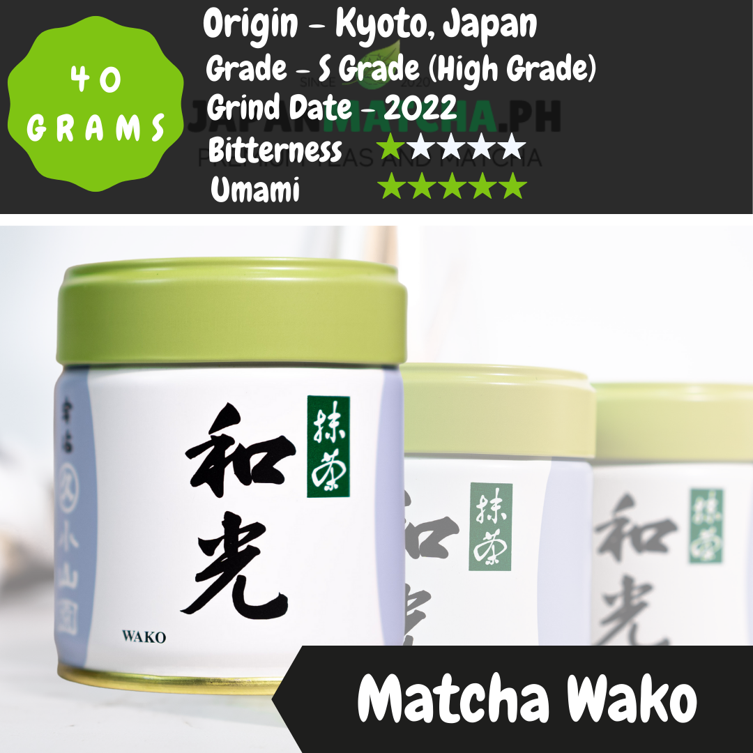 Wako, MATCHA GREEN TEA POWDER Uji Ceremonial Grade Authentic from Japan ...