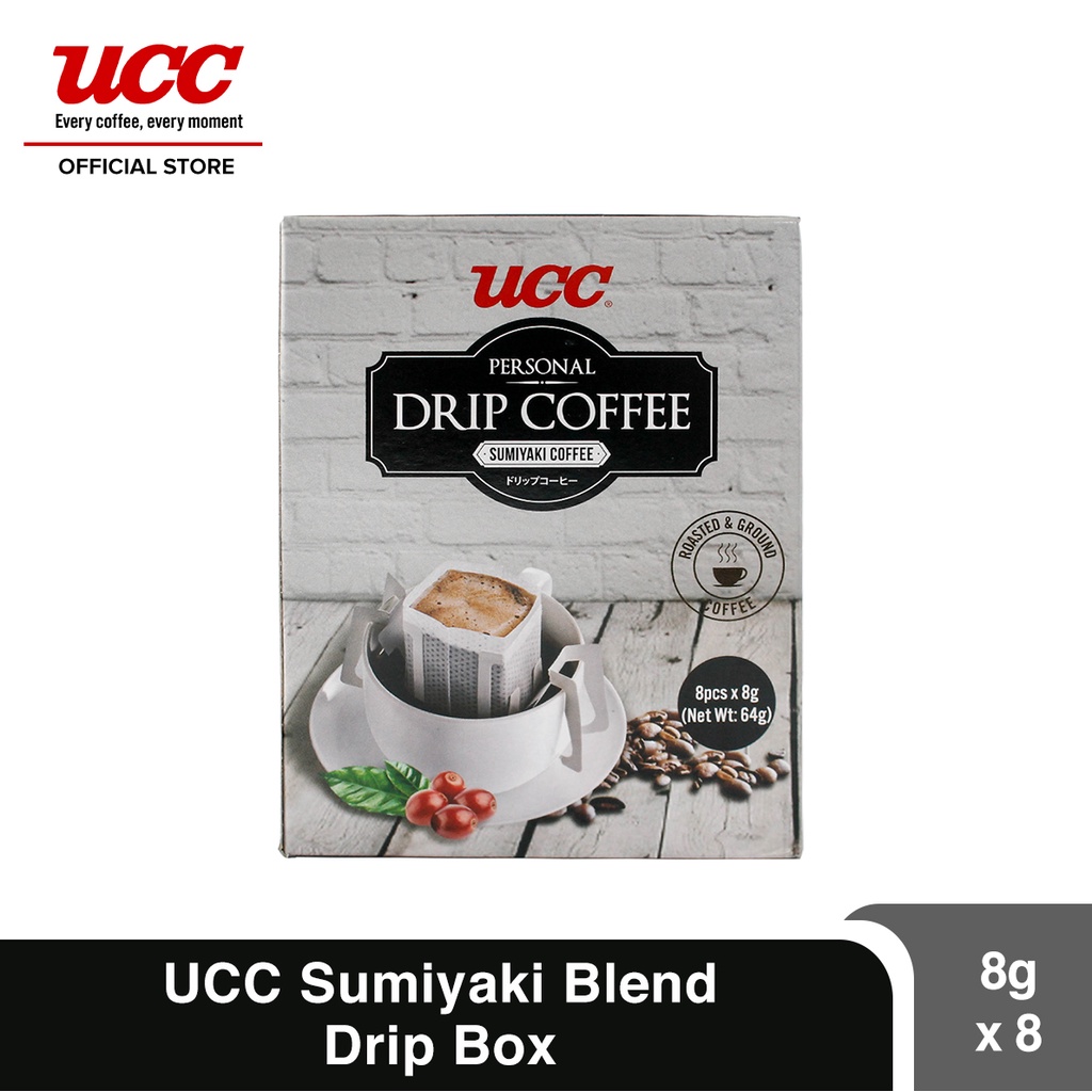 UCC Drip Coffee Sumiyaki Blend Box (8g x 8) | Lazada PH