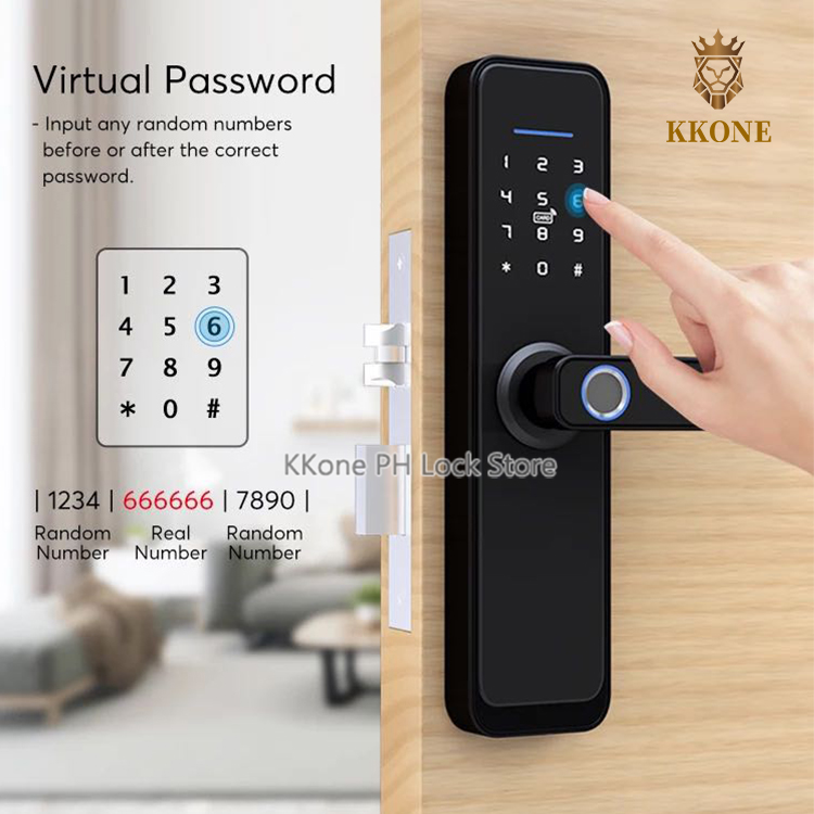 Smart APP Control Fingerprint Lock Card Digital Code Electronic Smart ...