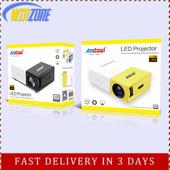 Official Andowl YG300 LED Mini Projector 320x240 Pixels Supports 1080P ...