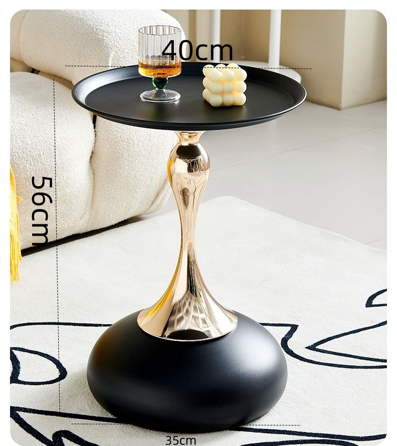 Tea table black sofa side coffee table side table for living room tea ...