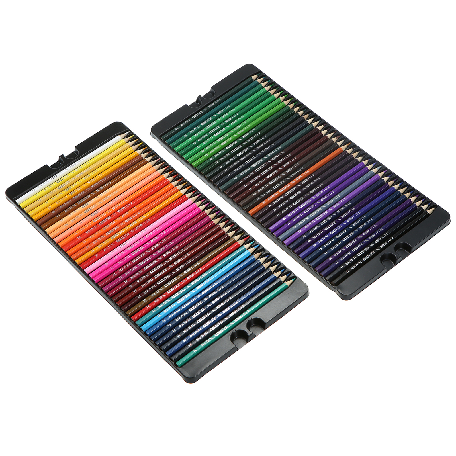 Professional 72 Colored Pencils Set Art Oil Color Pencils with Metal ...