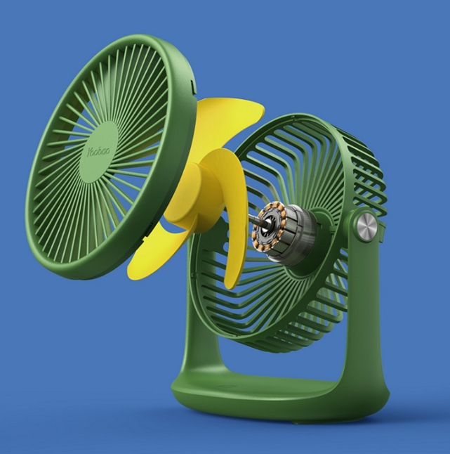 Original YOOBAO F2-Pro 10000mAh Rechargeable Desktop Mini Fan Type-C ...