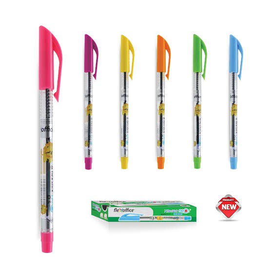 [LSC] Flexoffice Flexstick Neo FO-GELB019 Ink Pen (12pcs) | Lazada PH