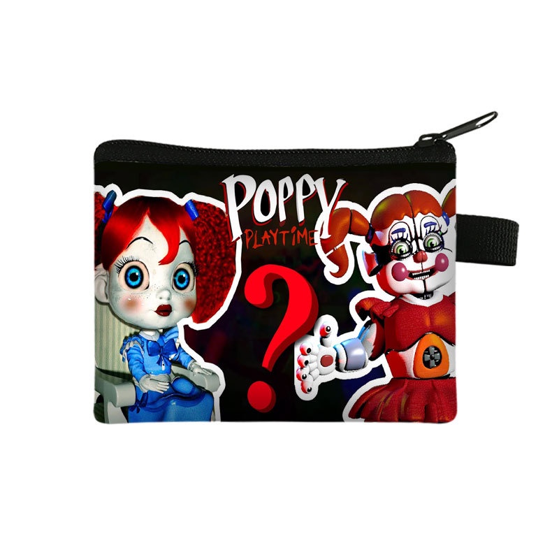 Poppy Playtime Women Men Wallet Huggy Wuggy Cartoon Zipper Coin Purse ...