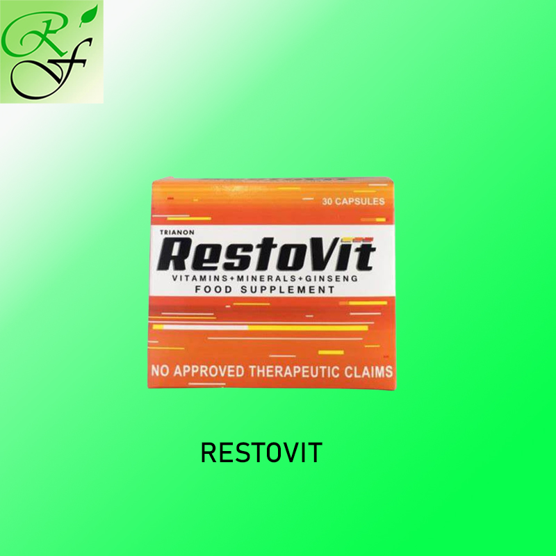 Trianon Restovit (Vitamins + Minerals + Ginseng) 30 Capsules | Lazada PH