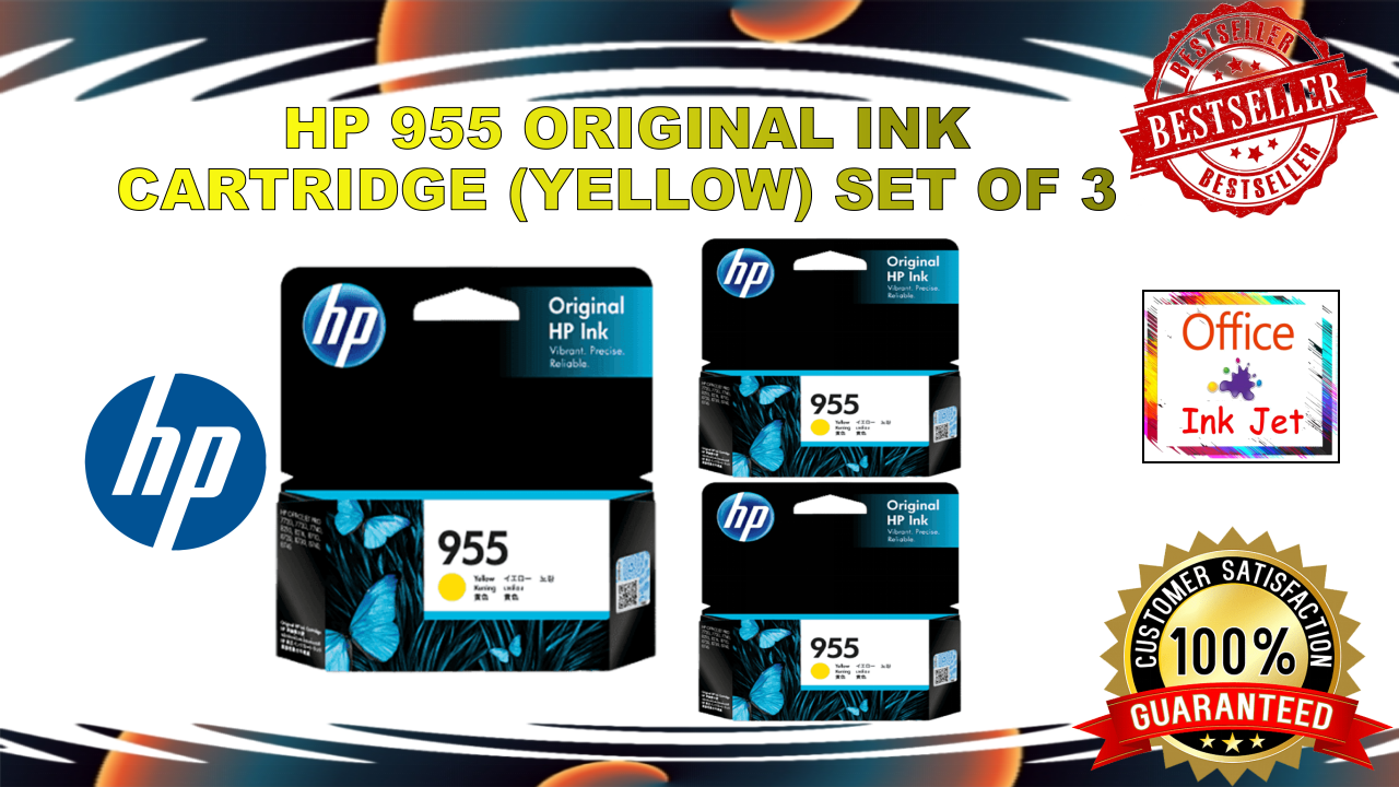 HP 955 ORIGINAL INK CARTRIDGE (YELLOW) SET OF 3 | Lazada PH