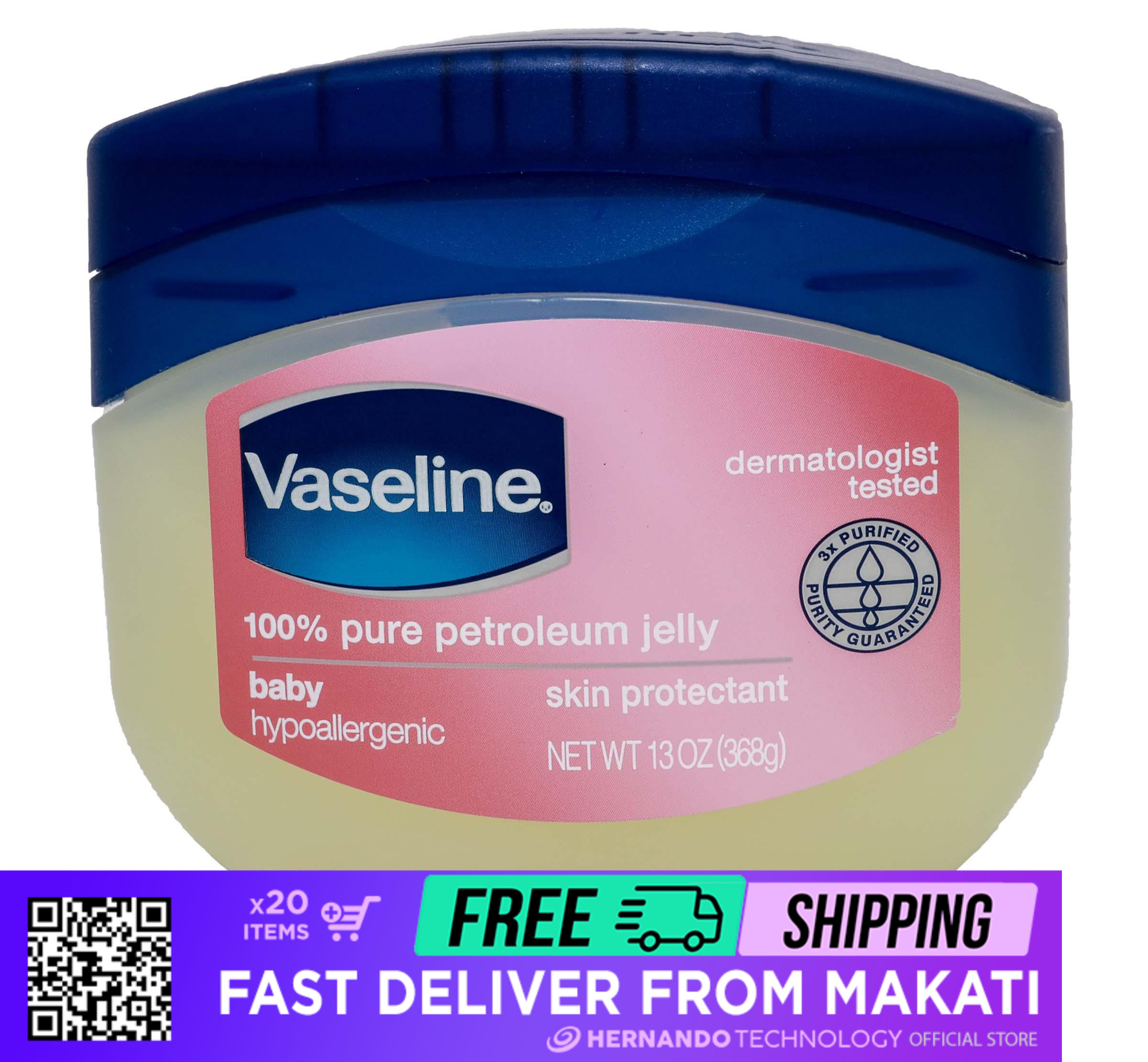 Vaseline Baby Hypoallergenic 100% Pure Petroleum Jelly 368 g | Lazada PH