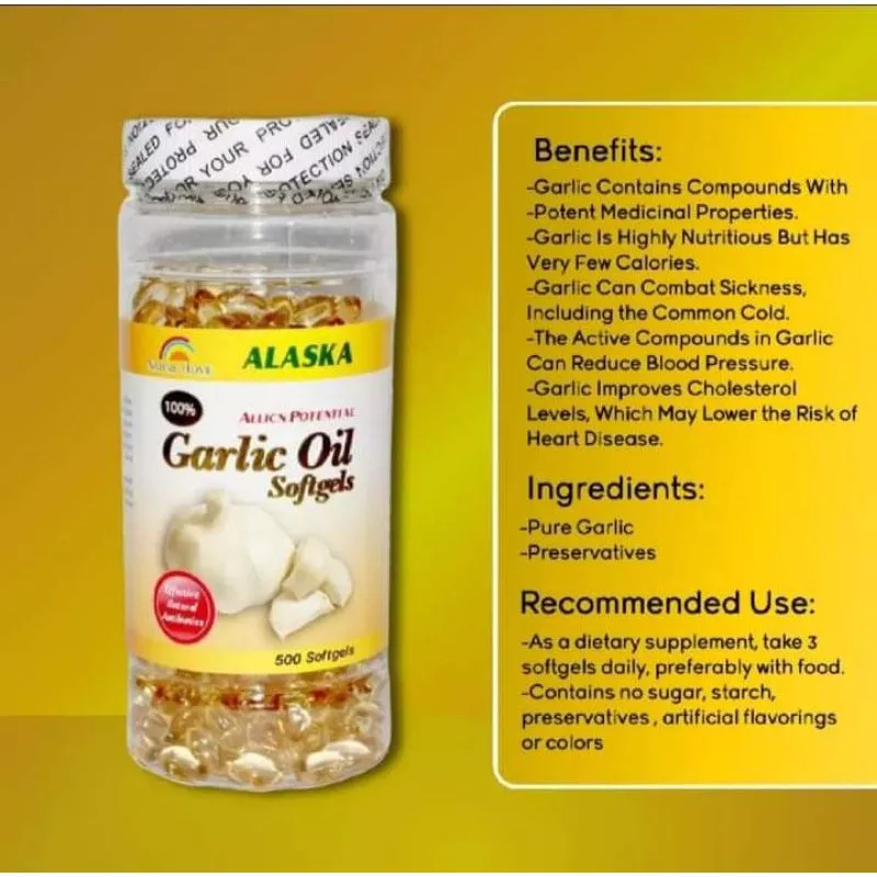 Authentic 2000mg Alaska Premium Deep Sea Salmon Fish Oil with Omega-3 ...