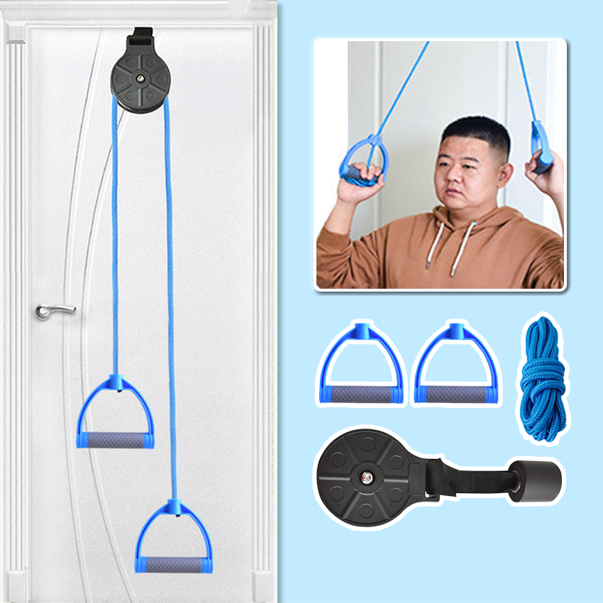 Shoulder Therapy Exercise Pulley System Arm Rehabilitation Over Door ...