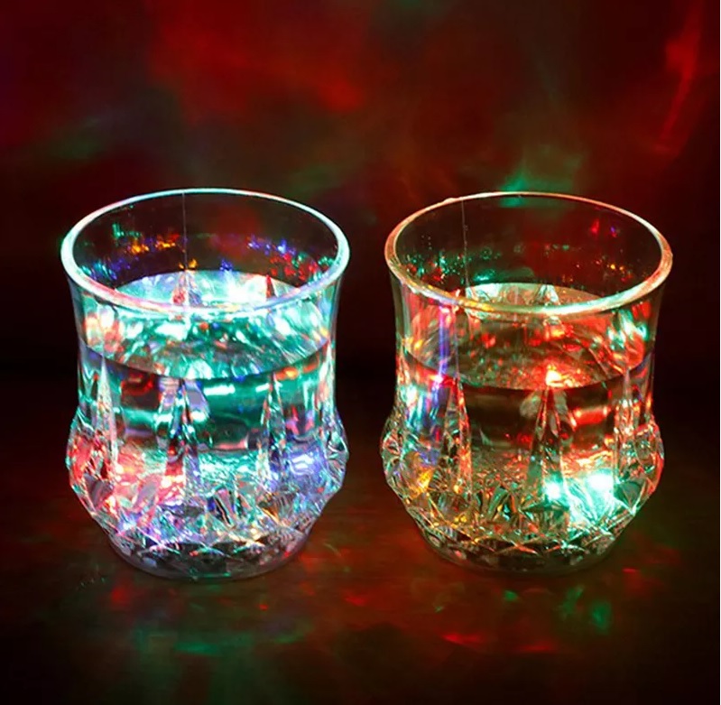 Optimus Creative Light Up LED Cups Glass Automatic Color Changing ...