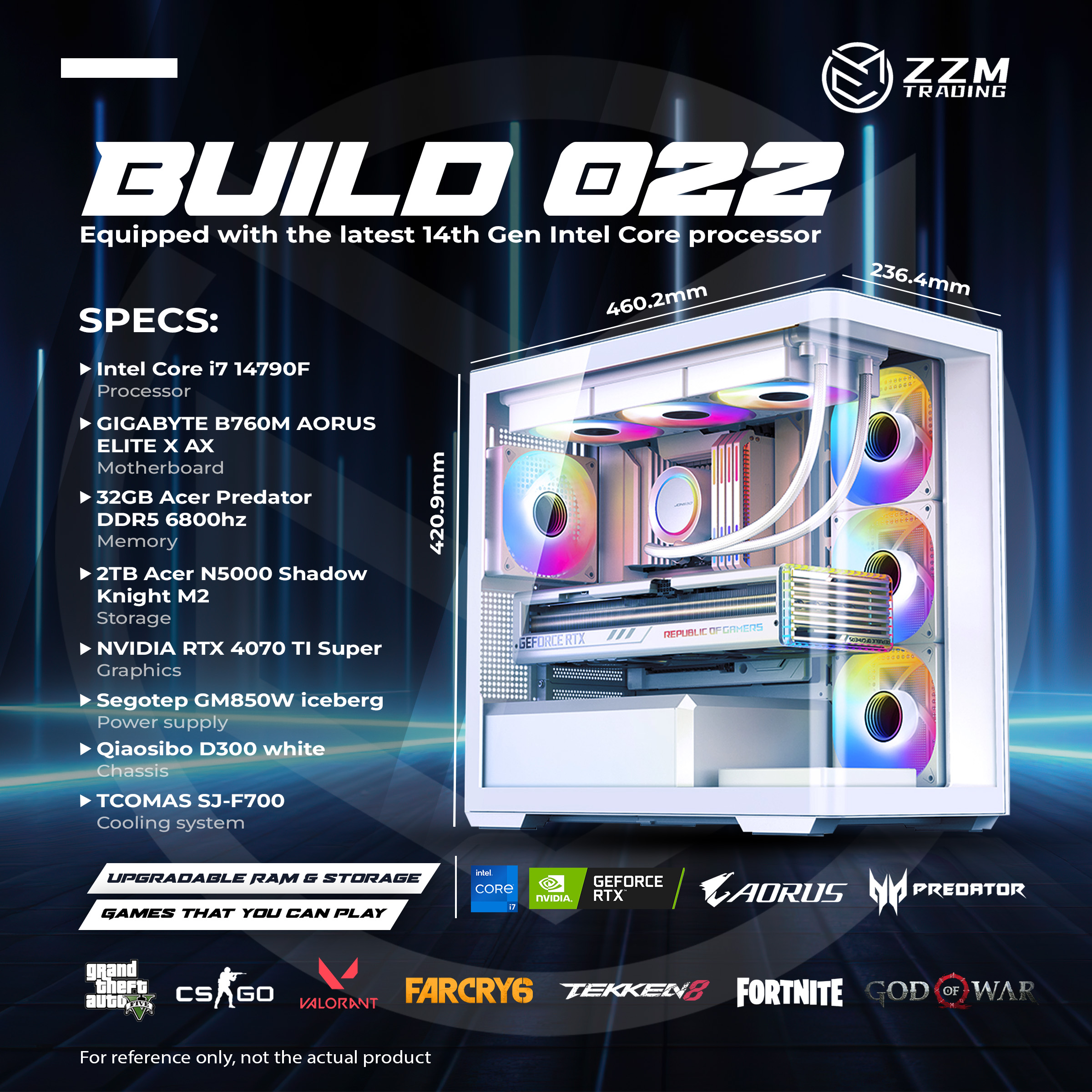 BRAND NEW Desktop Gaming Build System Unit (CPU) (HIGH-END UNITS) ZZM ...