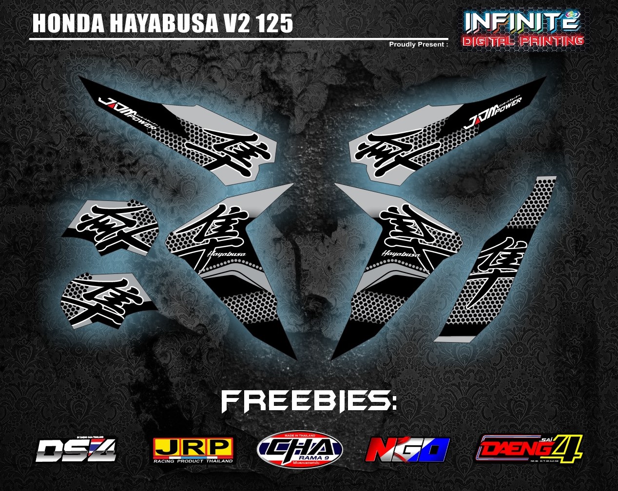 Click V2 STRIPING 125 HAYABUSA DECALS WITH FREEBIES | Lazada PH