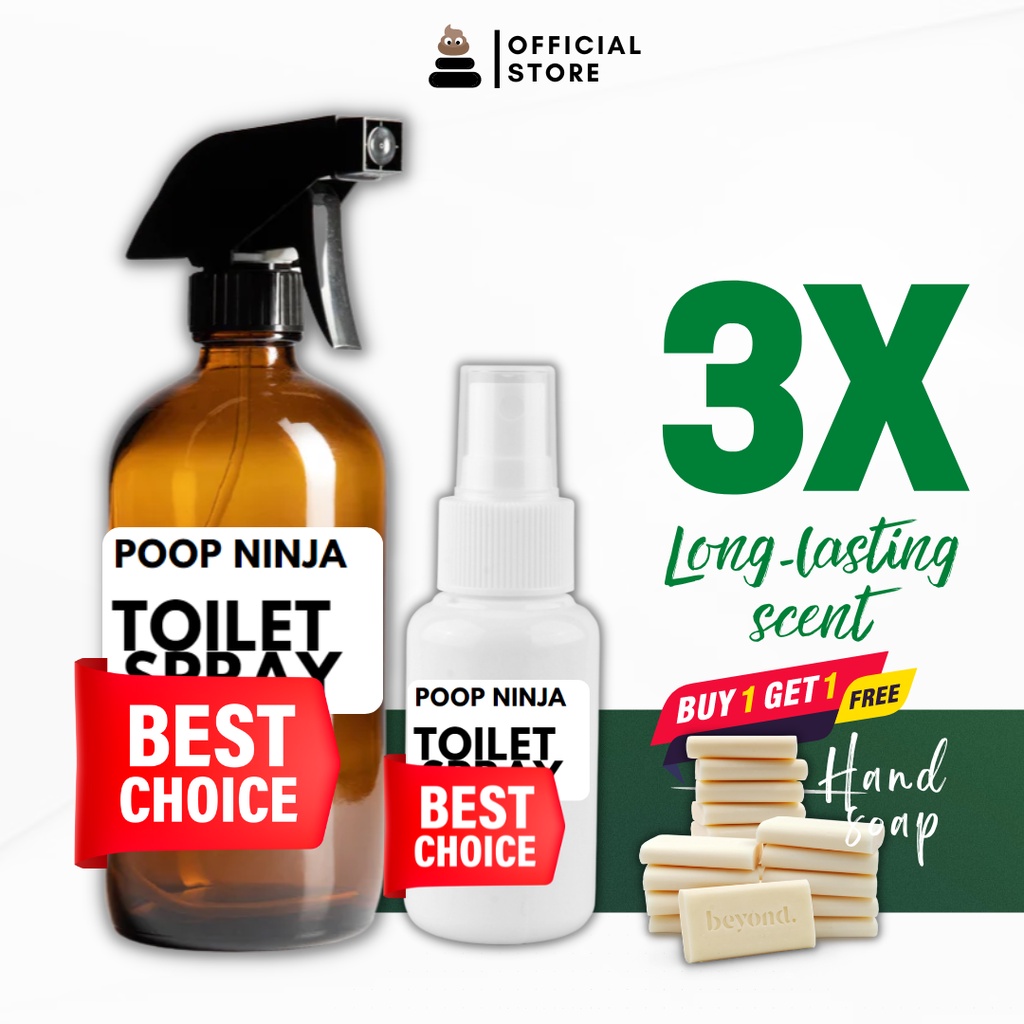 ♀50ML Poop Spray Odor Buster - Poop Ninja Poo Spray Toilet Deodorizer ...