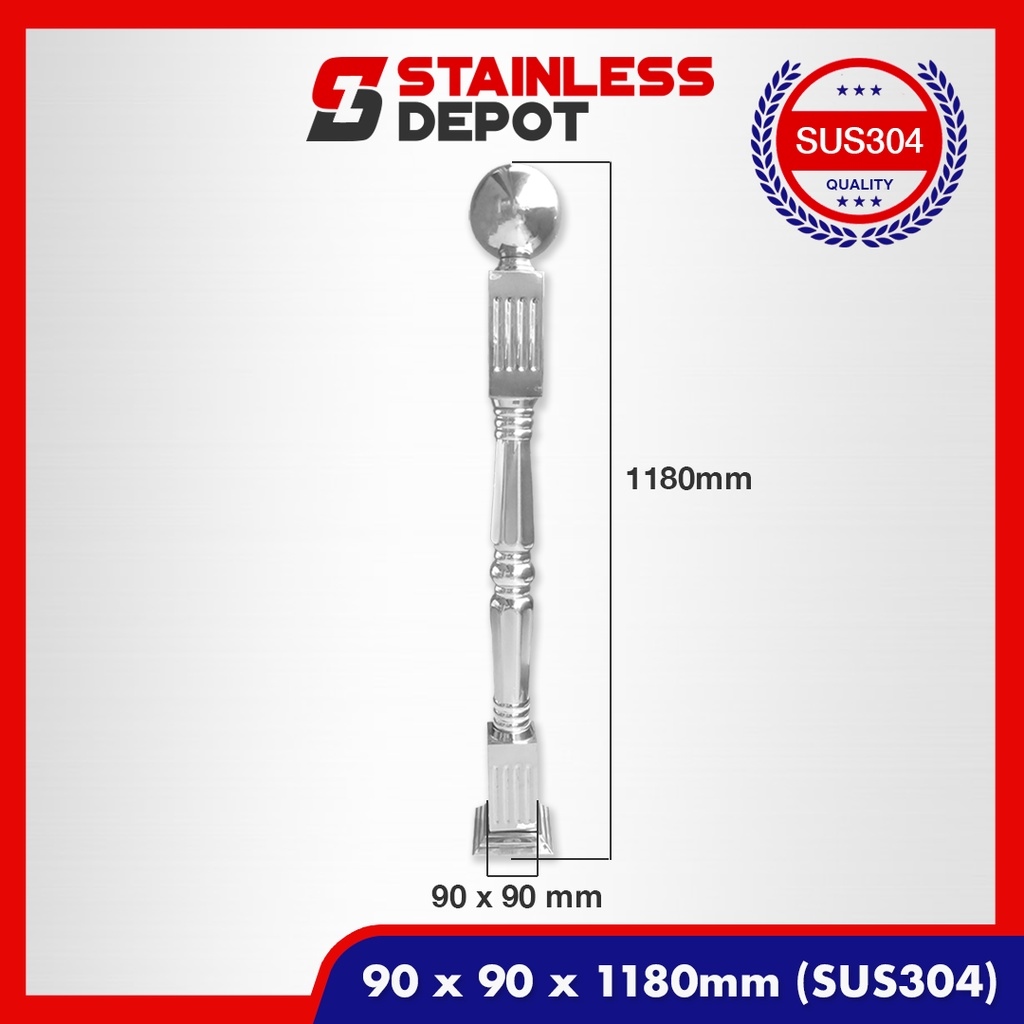 ready stock 1UNIT Stainless King Post Balustrade Balluster Stainless ...