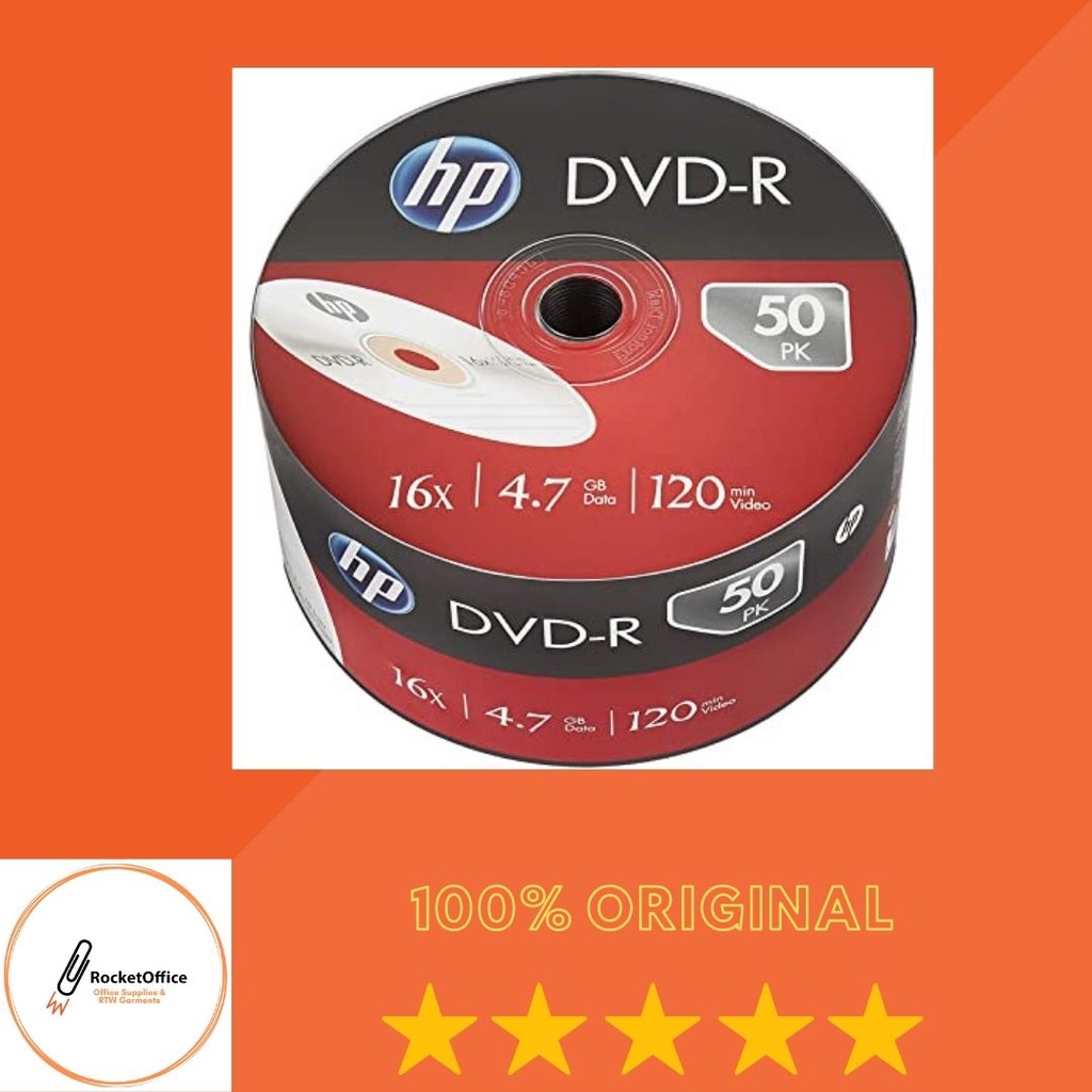 HP DVD-R 4.7GB Blank DVD CD 50 Pieces | Lazada PH