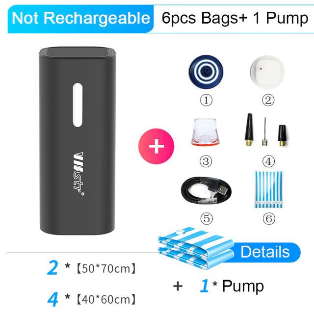 Portable Air Vacuum Pump Inflator Machine for Clothes Storage Bag ...