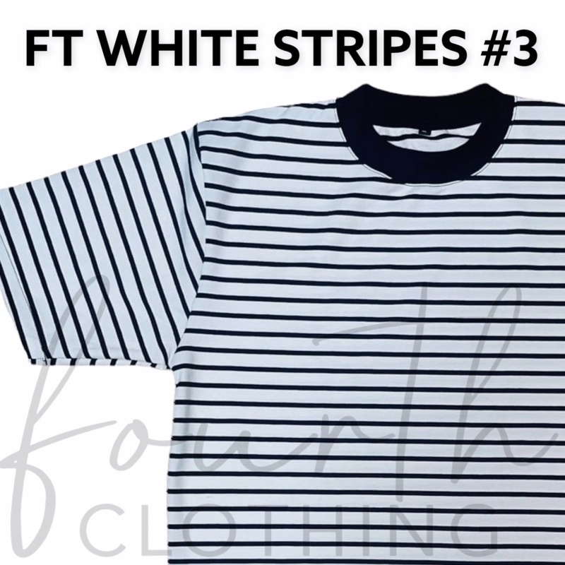 ub Ispired tripes rew Neck ees - hirt (Frech otto) | Lazada PH