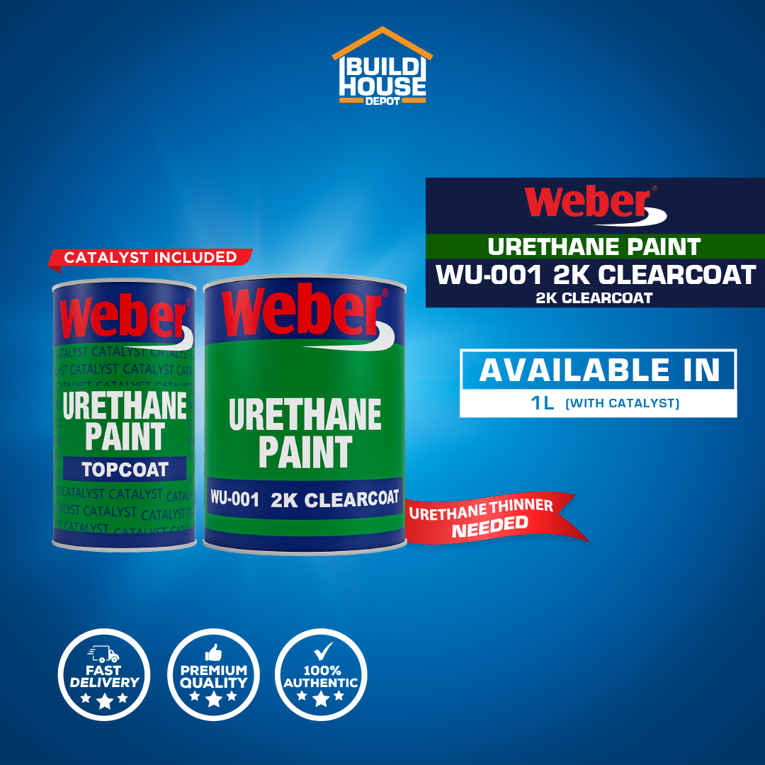 WEBER Urethane Paint 2K Clearcoat (with Catalyst) - 1L | Lazada PH