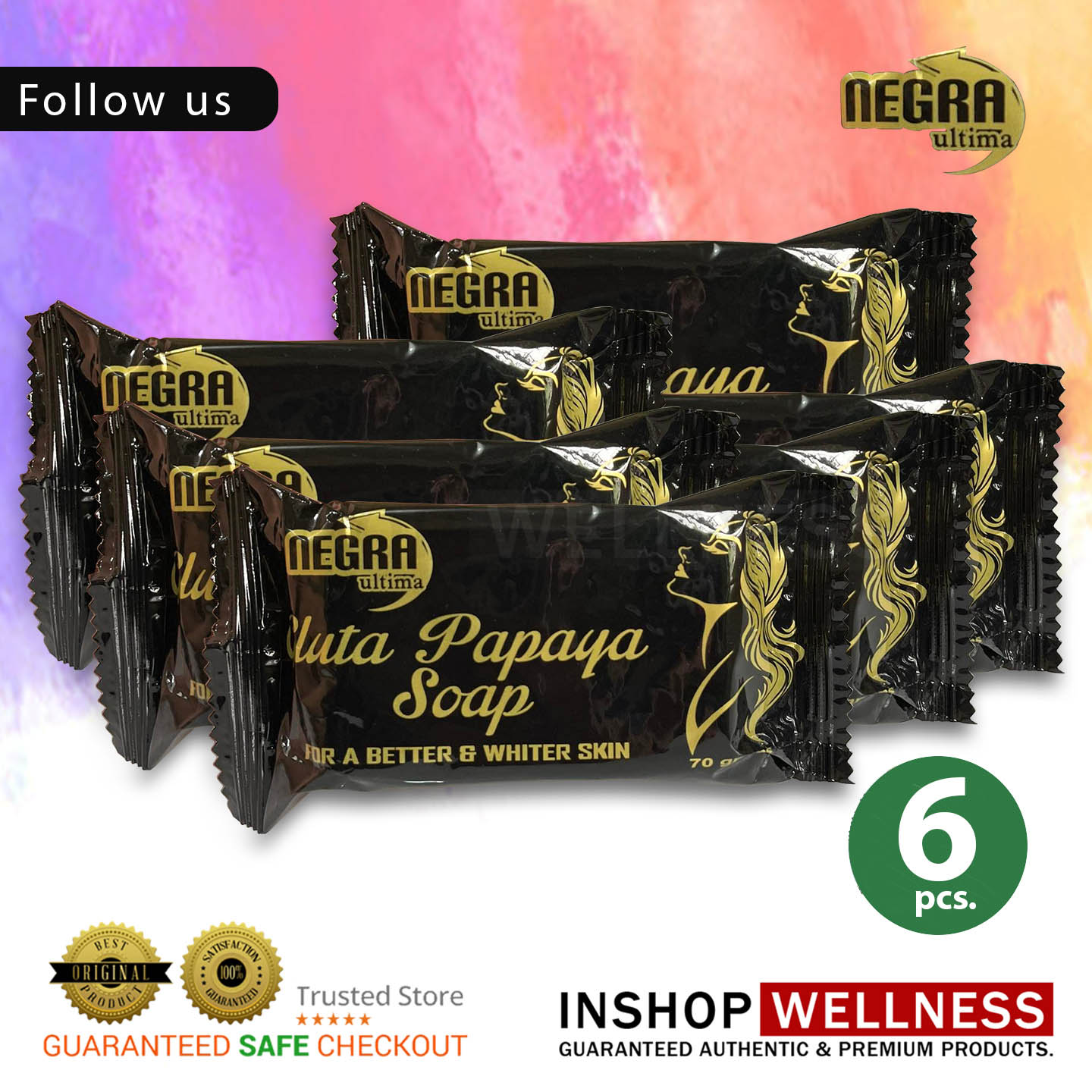 Negra Ultima Gluta Papaya Soap- 6pcs | Lazada PH