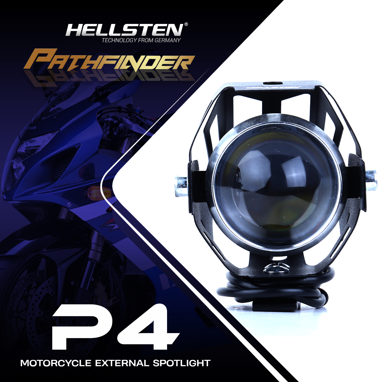 HELLSTEN PATHFINDER P4 MOTORCYCLE EXTERNAL SPOTLIGHT | Lazada PH